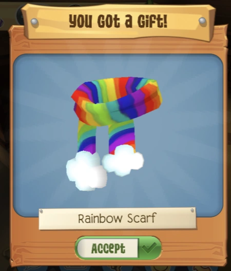 Rainbow Scarf | Animal Jam Wiki | Fandom