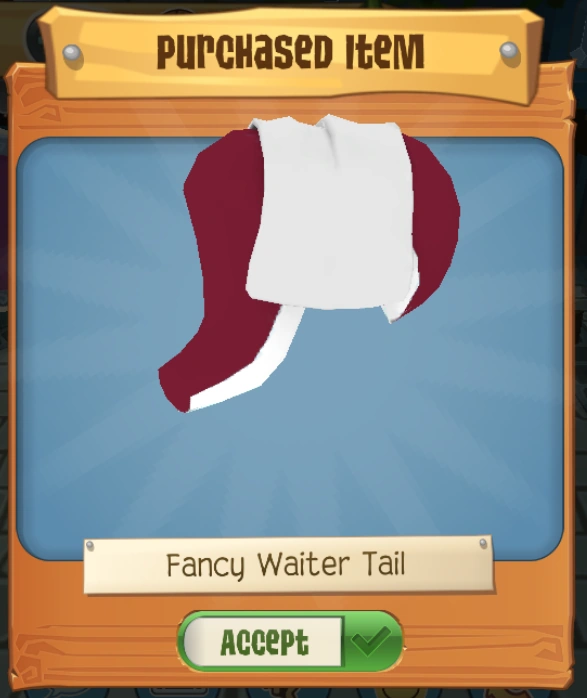 Fancy Waiter Tail | Animal Jam Wiki | Fandom