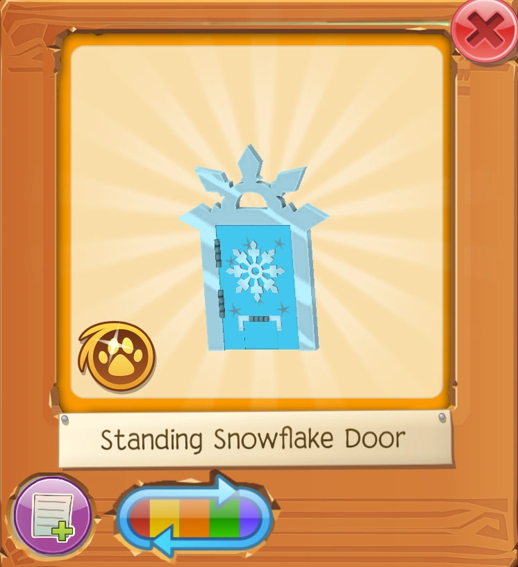 Standing Snowflake Door | Animal Jam Wiki | Fandom