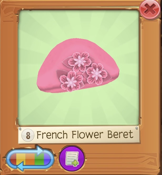 French Flower Beret | Animal Jam Wiki | Fandom