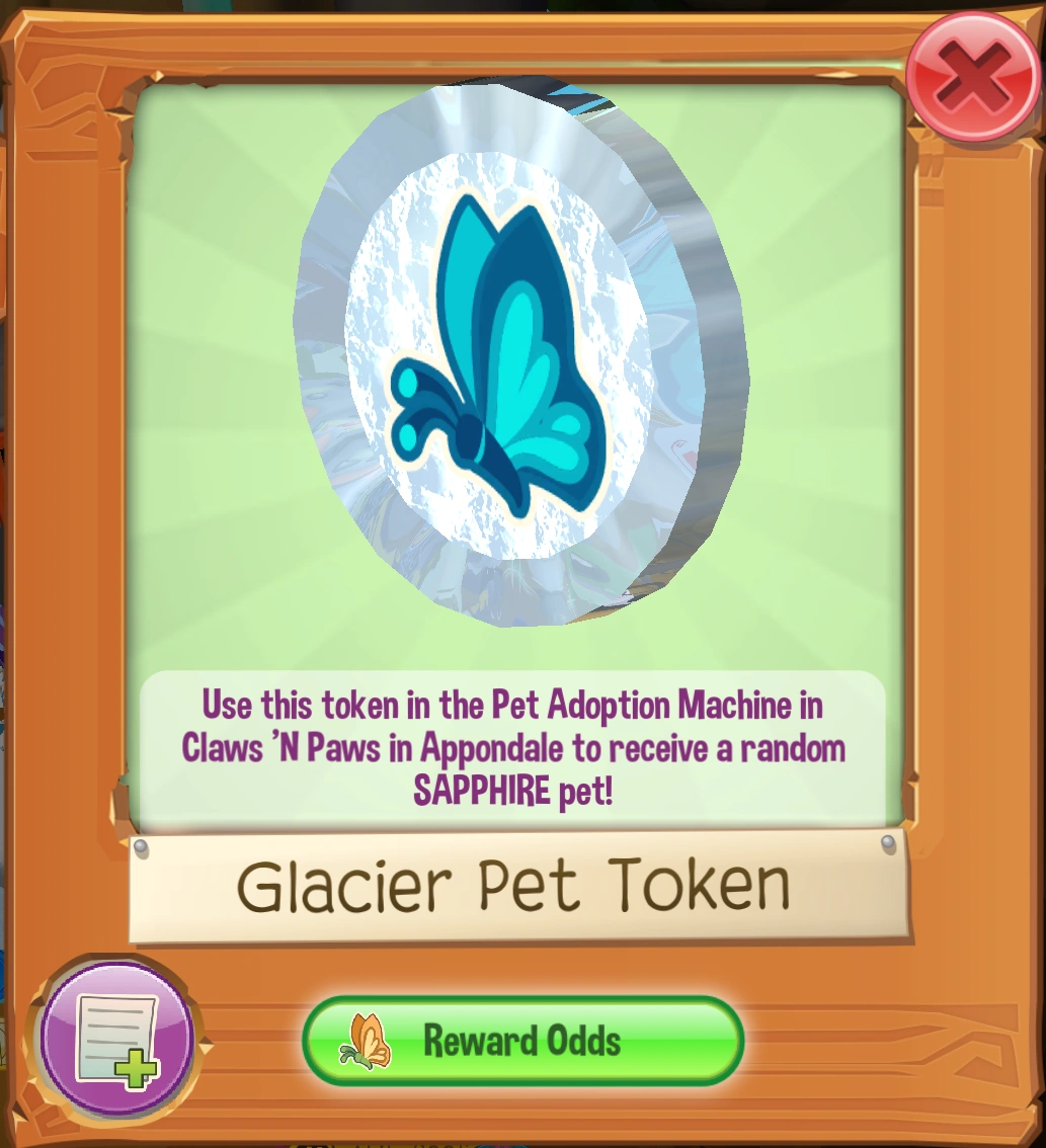 Glacier Pet Token | Animal Jam Wiki | Fandom
