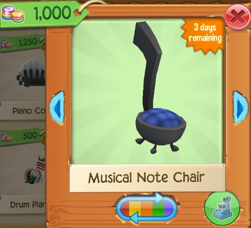 Musical Note Chair | Animal Jam Wiki | Fandom