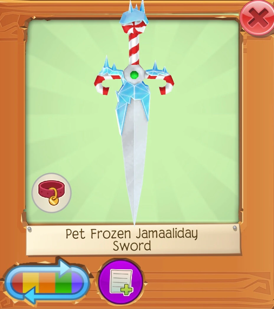 Pet Frozen Jamaaliday Sword | Animal Jam Wiki | Fandom
