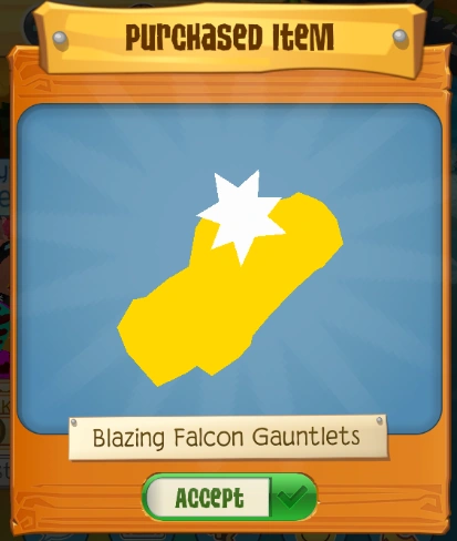 Blazing Falcon Gauntlets | Animal Jam Wiki | Fandom