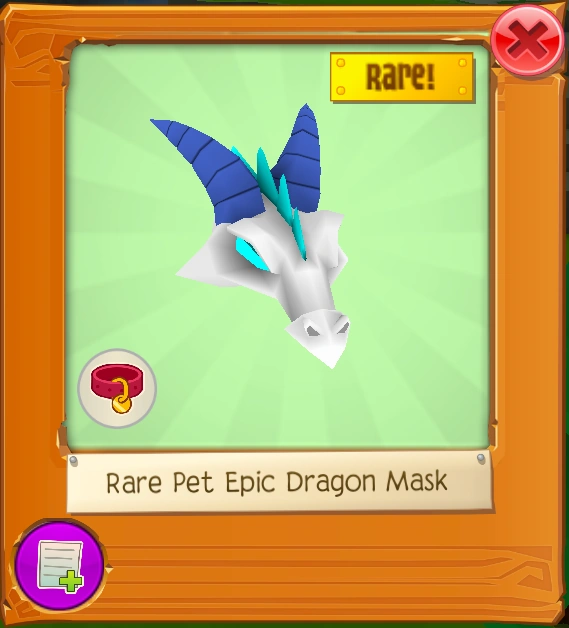 Pet Epic Dragon Mask/Pet Expedition | Animal Jam Wiki | Fandom