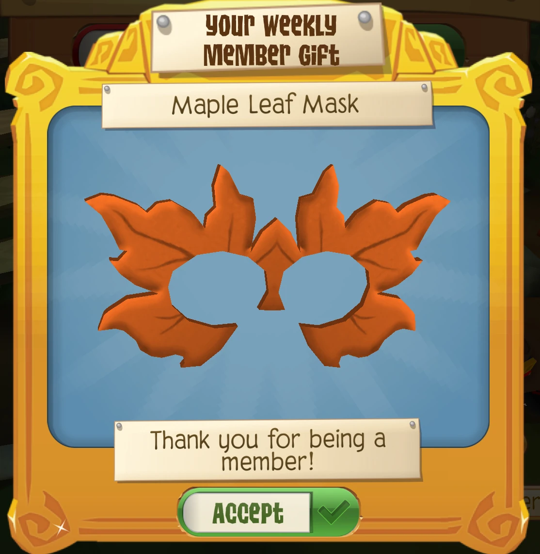 Maple Leaf Mask | Animal Jam Wiki | Fandom
