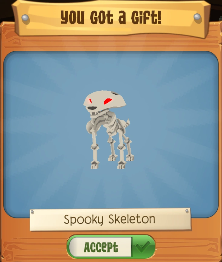 Spooky Skeleton | Animal Jam Wiki | Fandom