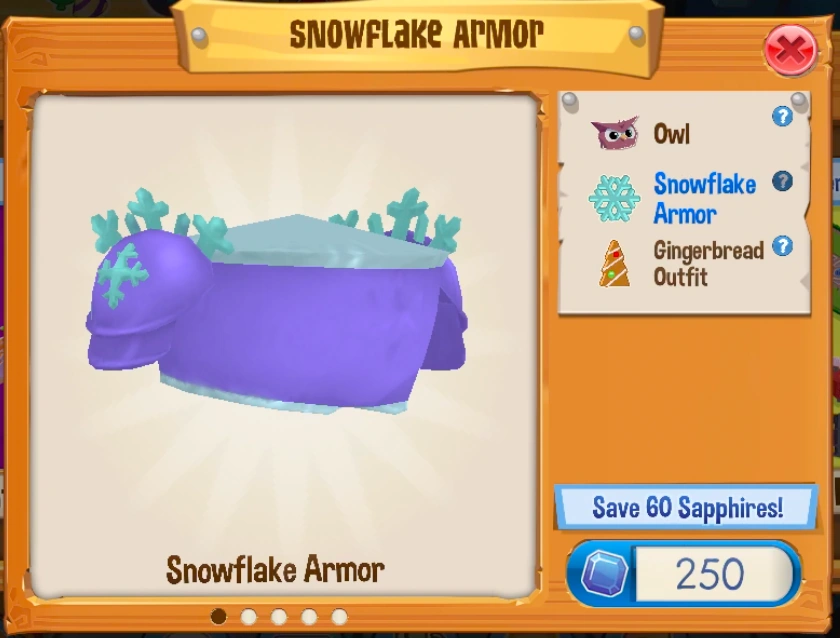 Snowflake Armor | Animal Jam Wiki | Fandom