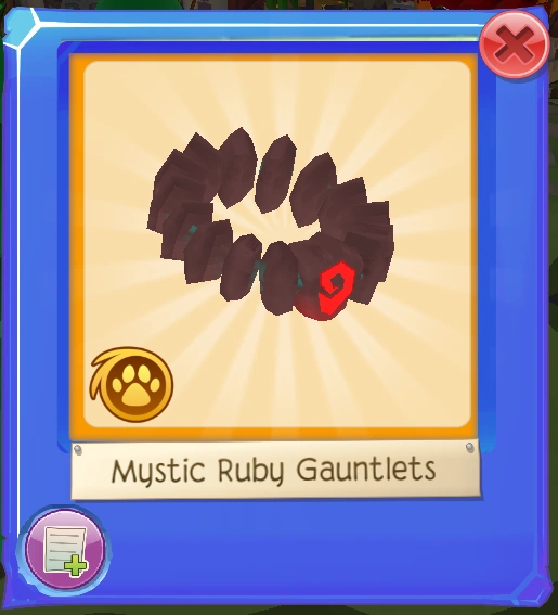 Mystic Ruby Gauntlets | Animal Jam Wiki | Fandom