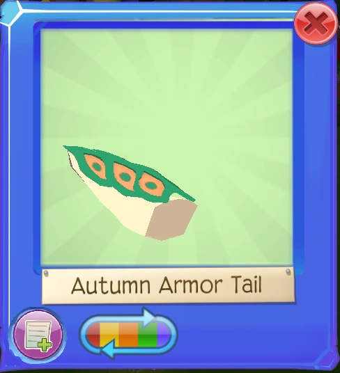 Autumn Armor Tail | Animal Jam Wiki | Fandom