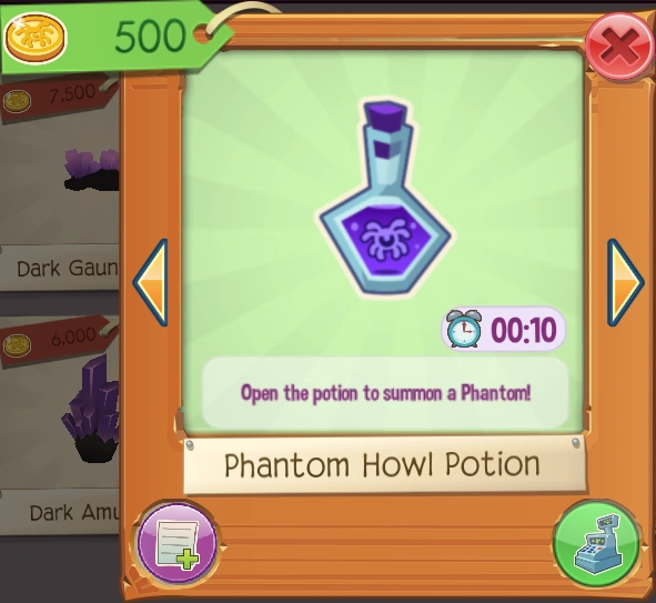 Phantom Howl Potion | Animal Jam Wiki | Fandom