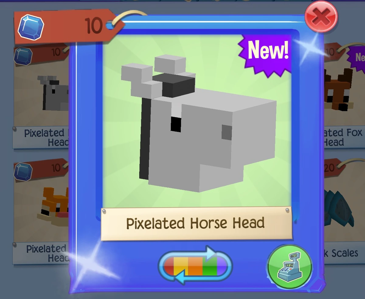 Pixelated Horse Head | Animal Jam Wiki | Fandom