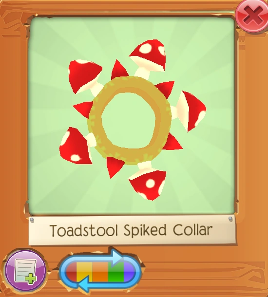 Toadstool Spiked Collar | Animal Jam Wiki | Fandom