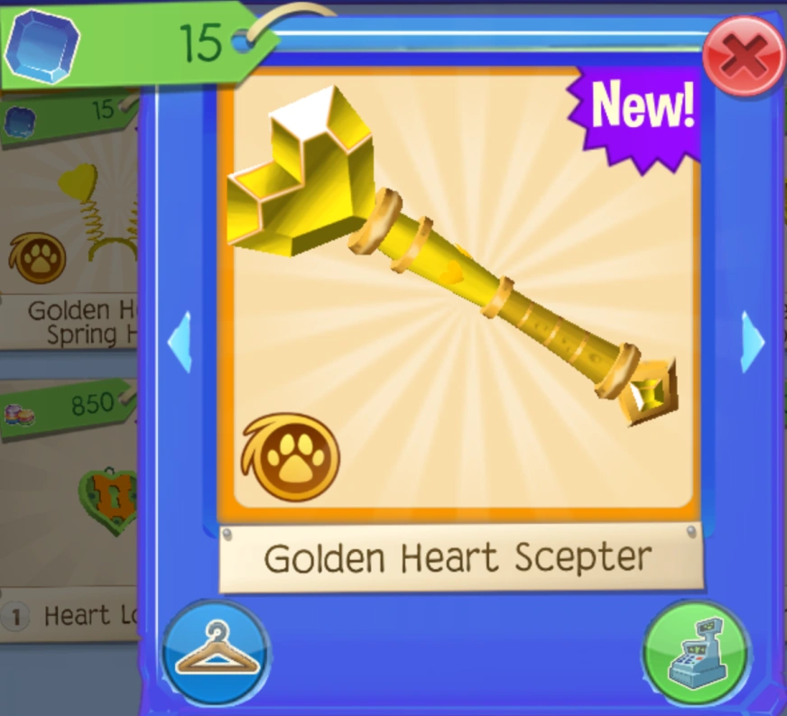 Golden Heart Scepter | Animal Jam Wiki | Fandom