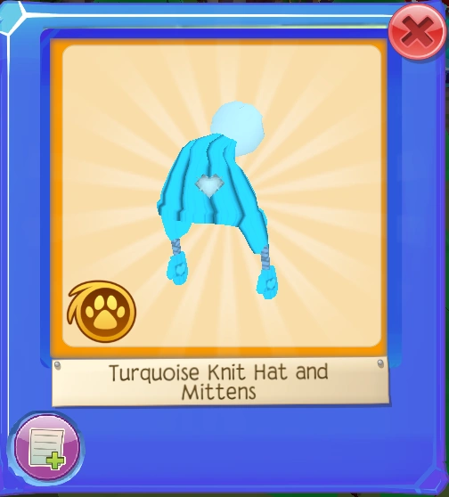 Turquoise Knit Hat and Mittens | Animal Jam Wiki | Fandom