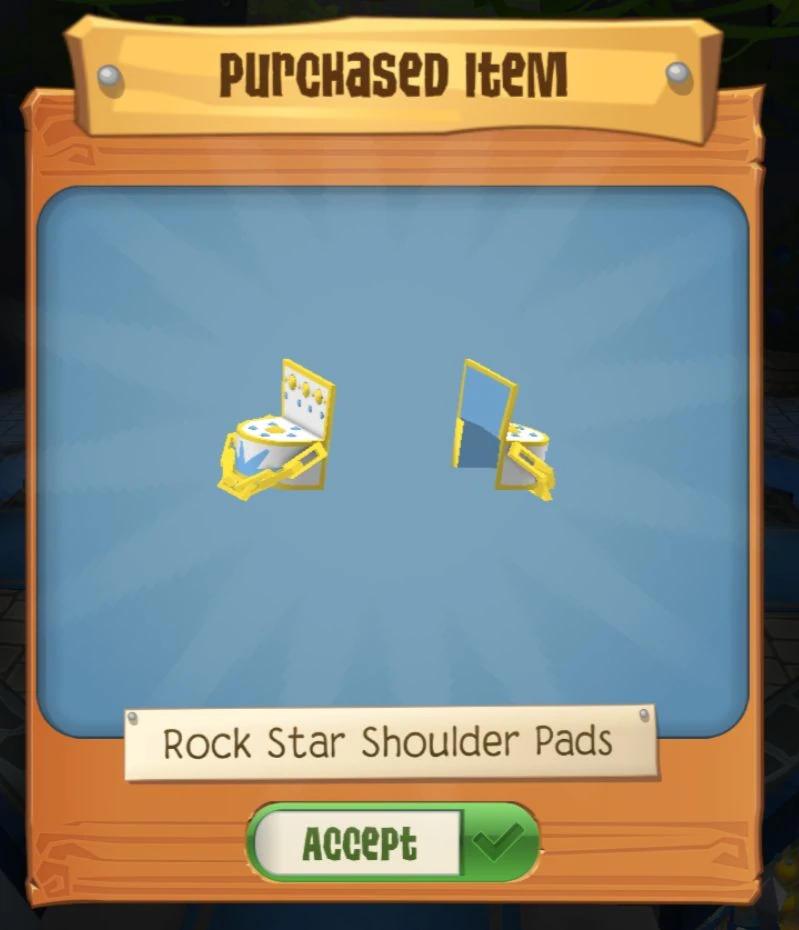 Rock Star Shoulder Pads | Animal Jam Wiki | Fandom