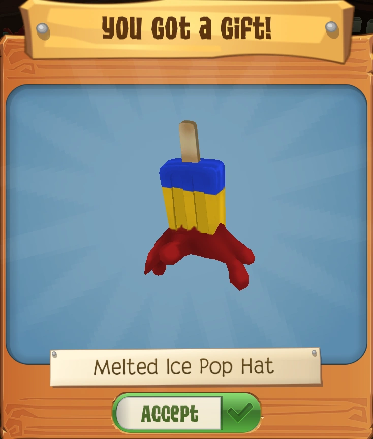 Melted Ice Pop Hat/Pack Chest | Animal Jam Wiki | Fandom