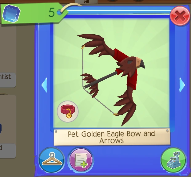Pet Golden Eagle Bow and Arrows | Animal Jam Wiki | Fandom