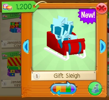 Gift Sleigh | Animal Jam Wiki | Fandom