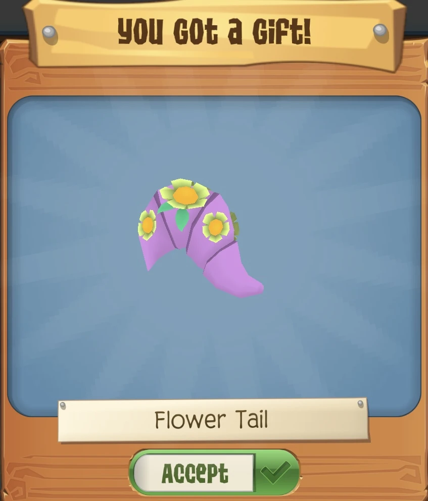 Flower Tail/Login Gift | Animal Jam Wiki | Fandom