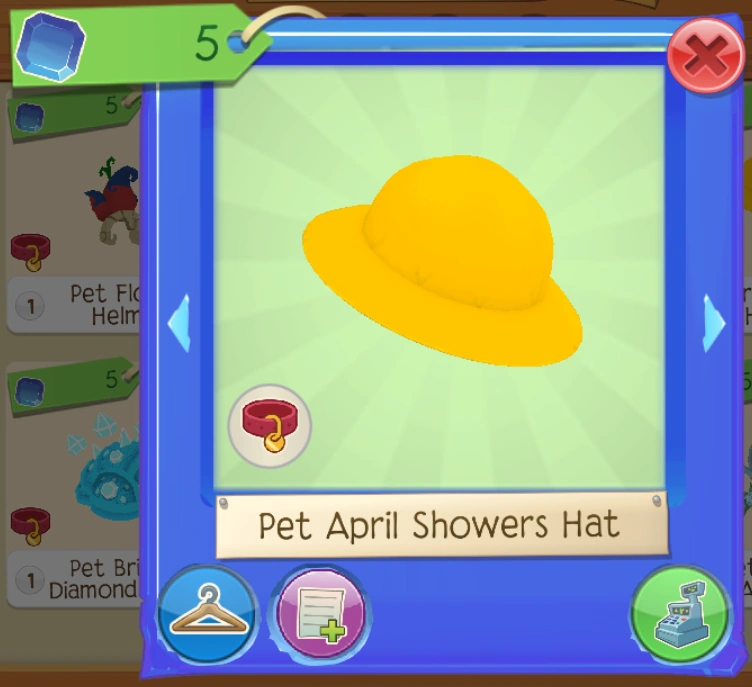 Pet April Showers Hat | Animal Jam Wiki | Fandom