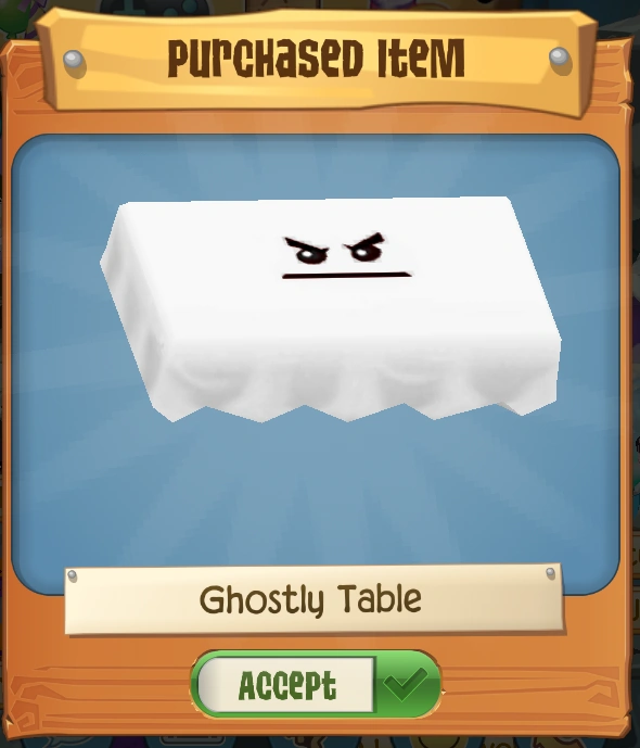 Ghostly Table | Animal Jam Wiki | Fandom