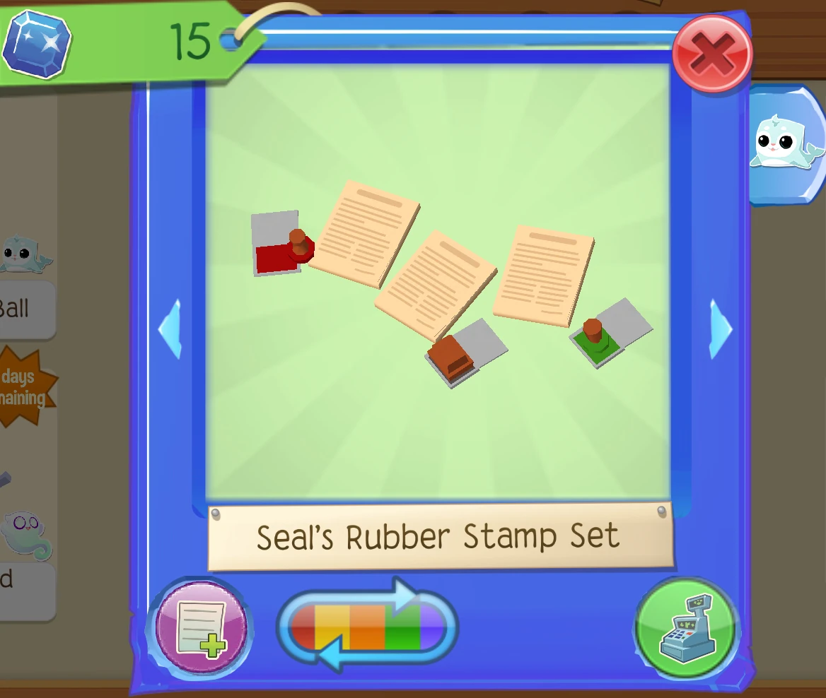 Seal's Rubber Stamp Set | Animal Jam Wiki | Fandom