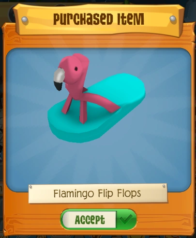 Flamingo Flip Flops | Animal Jam Wiki | Fandom