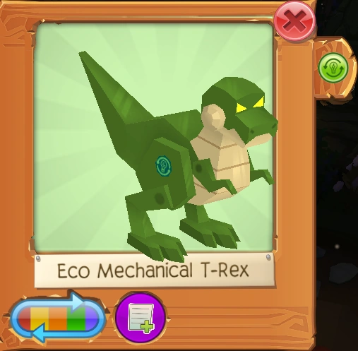 Eco Mechanical T-Rex | Animal Jam Wiki | Fandom
