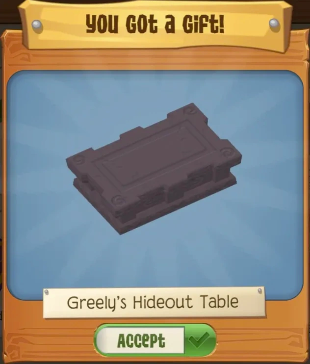 Greely's Hideout Table | Animal Jam Wiki | Fandom