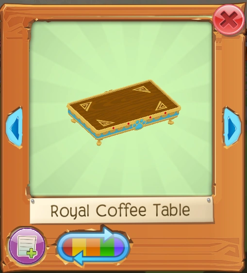 Royal Coffee Table/Alpha | Animal Jam Wiki | Fandom