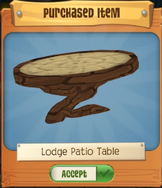 Lodge Patio Table | Animal Jam Wiki | Fandom