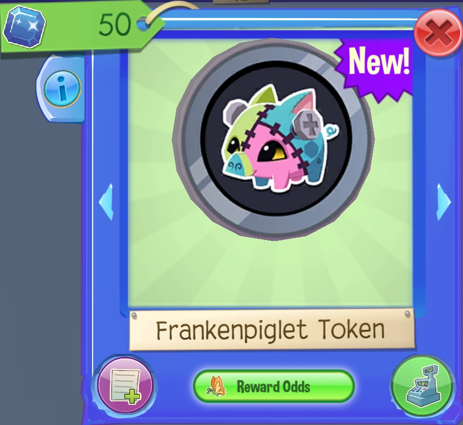 Frankenpiglet Token | Animal Jam Wiki | Fandom