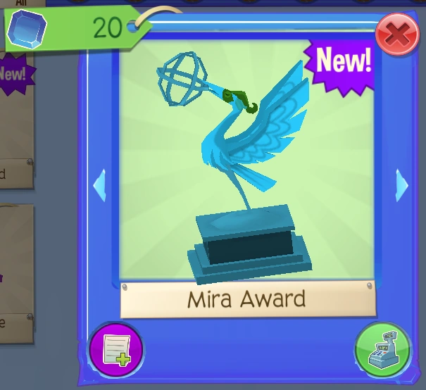 Mira Award | Animal Jam Wiki | Fandom