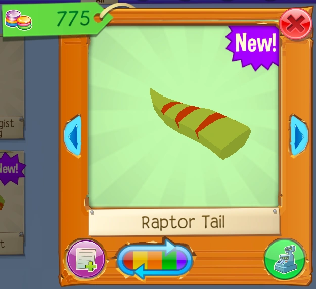Raptor Tail | Animal Jam Wiki | Fandom