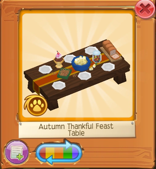 Autumn Thankful Feast Table | Animal Jam Wiki | Fandom