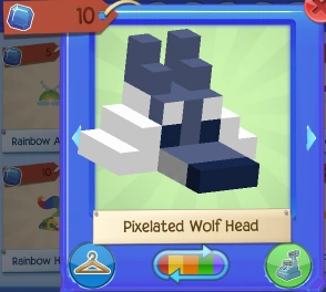 Pixelated Wolf Head | Animal Jam Wiki | Fandom