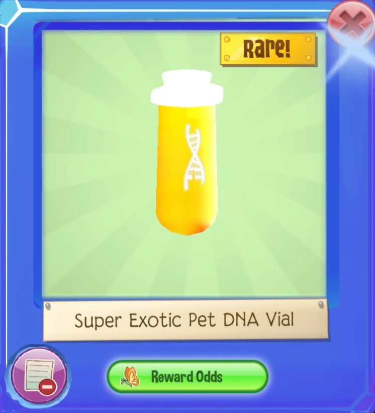 Super Exotic Pet DNA Vial | Animal Jam Wiki | Fandom