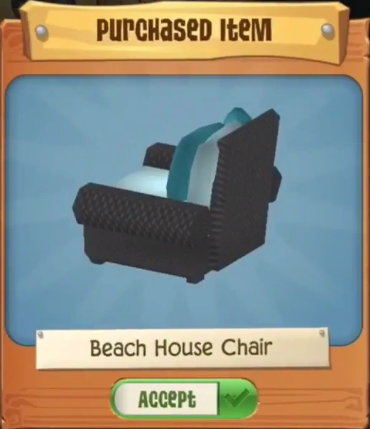 Beach House Chair | Animal Jam Wiki | Fandom