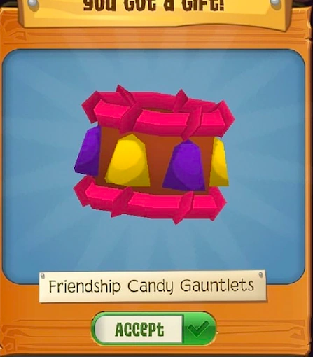 Friendship Candy Gauntlets | Animal Jam Wiki | Fandom