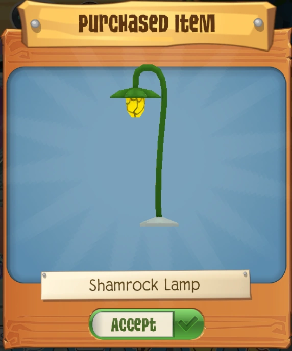 Shamrock Lamp | Animal Jam Wiki | Fandom