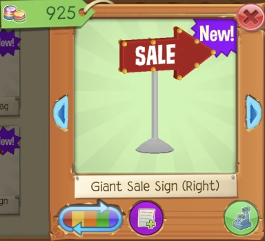 Giant Sale Sign (Right) | Animal Jam Wiki | Fandom