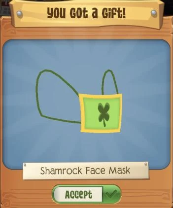 Shamrock Face Mask | Animal Jam Wiki | Fandom