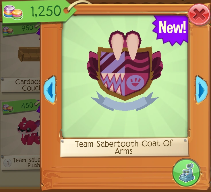 Team Sabertooth Coat Of Arms | Animal Jam Wiki | Fandom