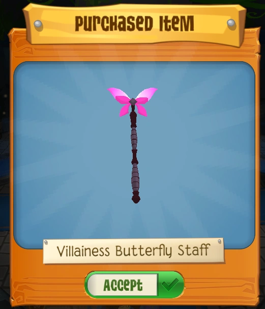 Villainess Butterfly Staff | Animal Jam Wiki | Fandom