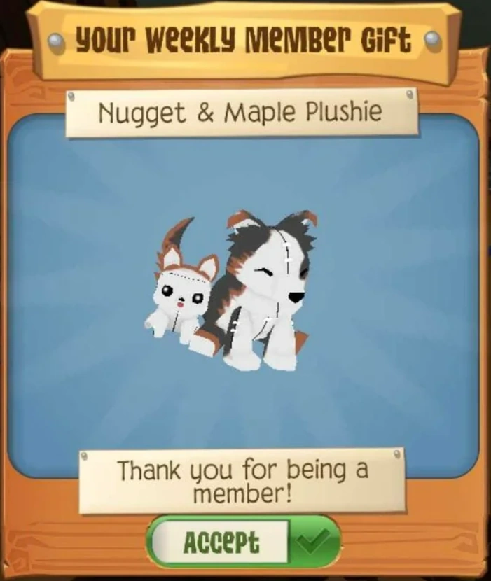 Nugget & Maple Plushie | Animal Jam Wiki | Fandom