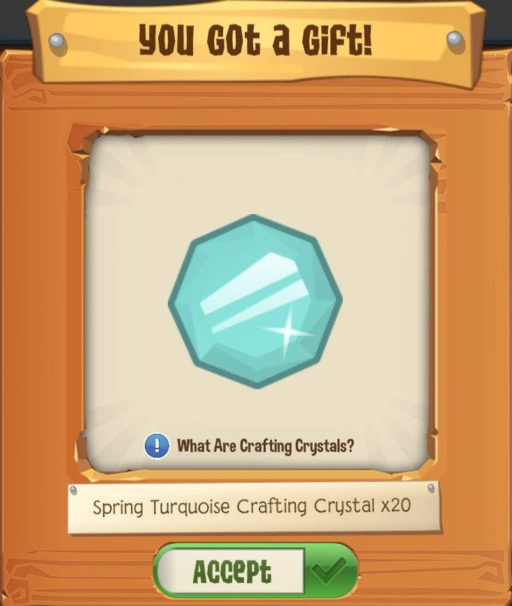 Spring Turquoise Crafting Crystal | Animal Jam Wiki | Fandom