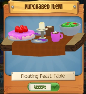Floating Feast Table | Animal Jam Wiki | Fandom