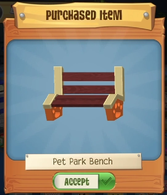 Pet Park Bench | Animal Jam Wiki | Fandom