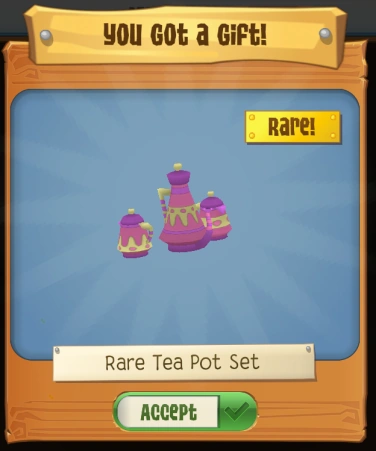 Rare Tea Pot Set/Daily Spin | Animal Jam Wiki | Fandom
